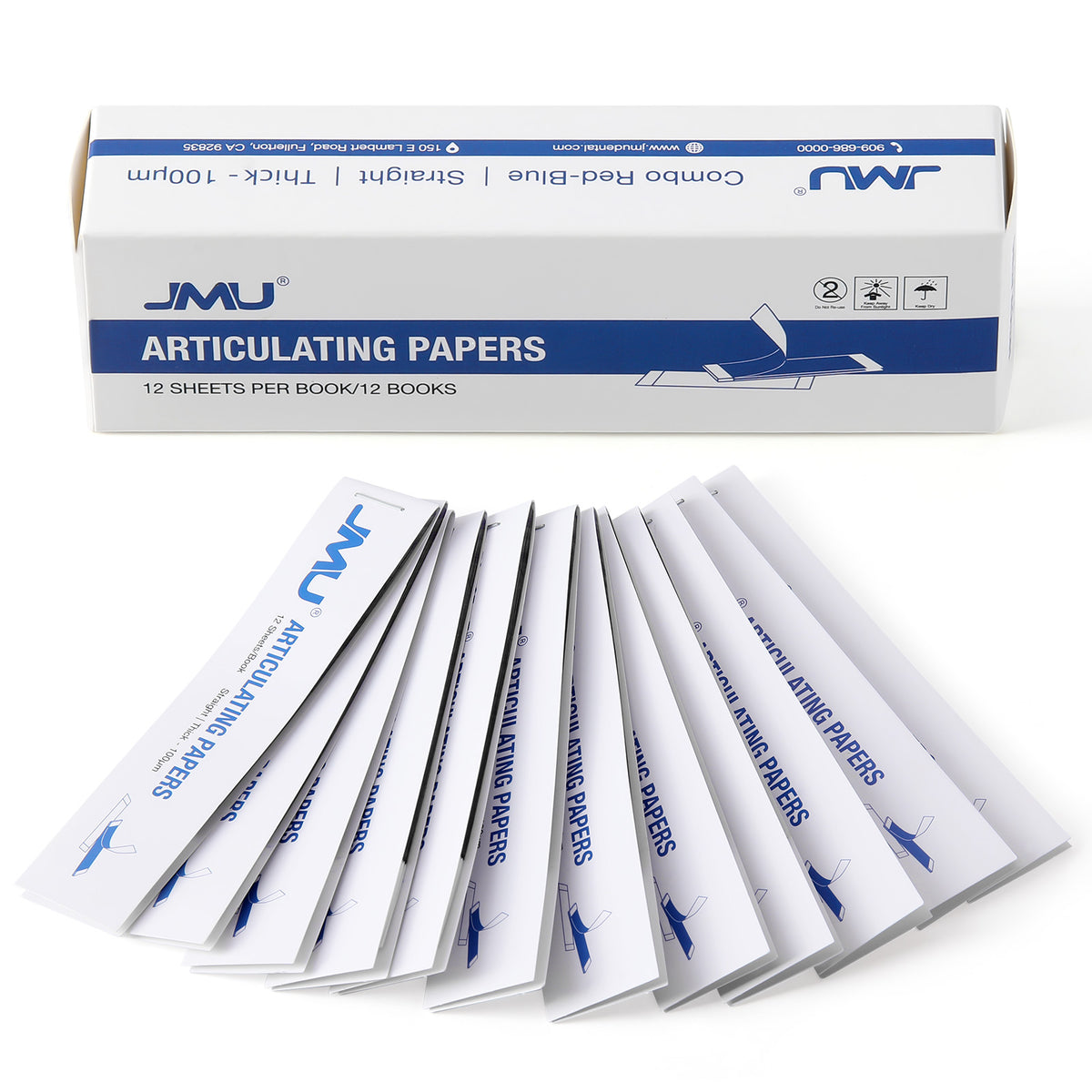 Dental Articulating Paper Dual Color Straight 144 Sheets/Box – JMU Dental