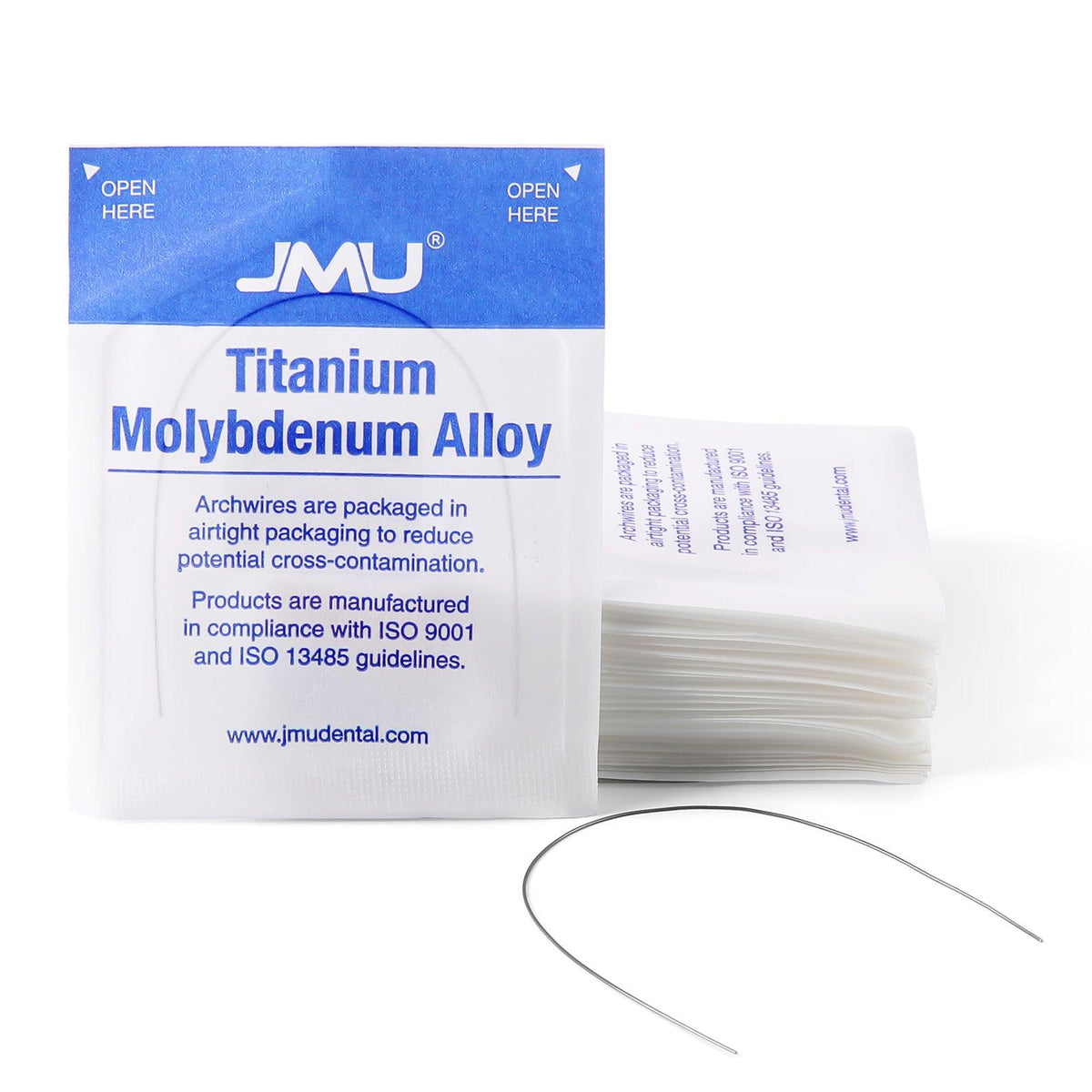 JMU Dental Titanium Molybdenum Alloy Archwire Rectangular 1/Pk
