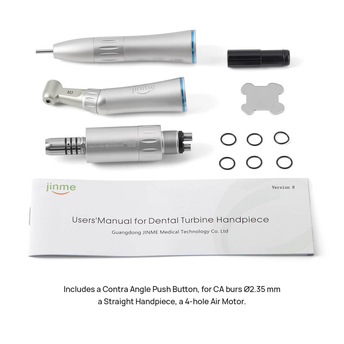 Jinme 1:1 Low Speed Dental Handpiece Kit Internal Water Spray | JMU Dental