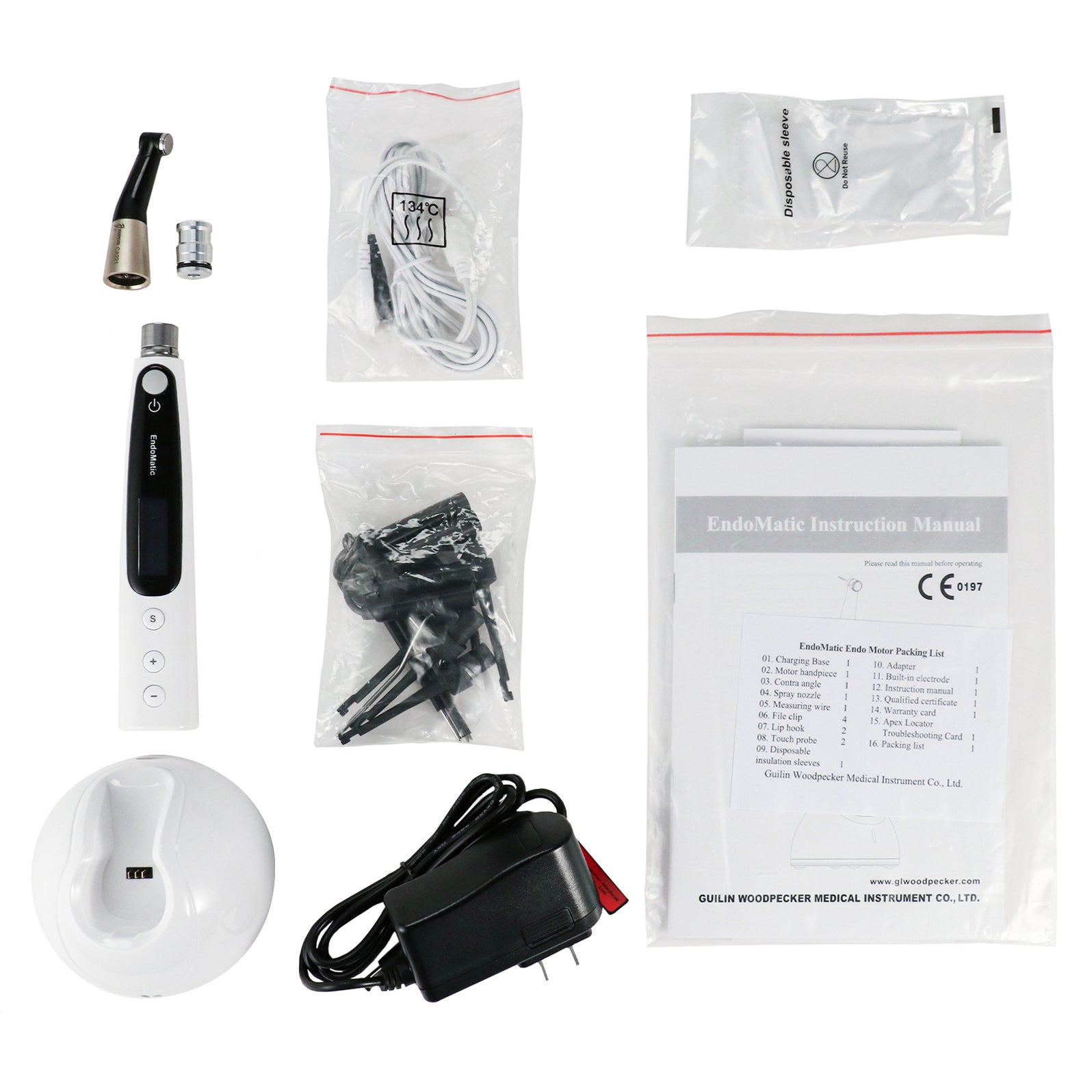 Woodpecker EndoMatic Cordless Endo Motor with Apex Locator All-Angle O — JMU Dental