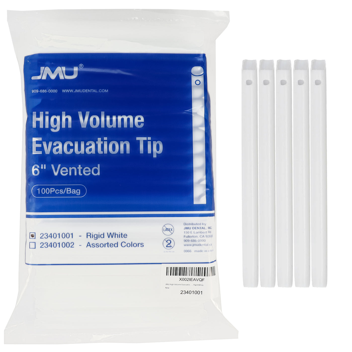 JMU Dental High-Volume Evacuation HVE Tips 100/Bag