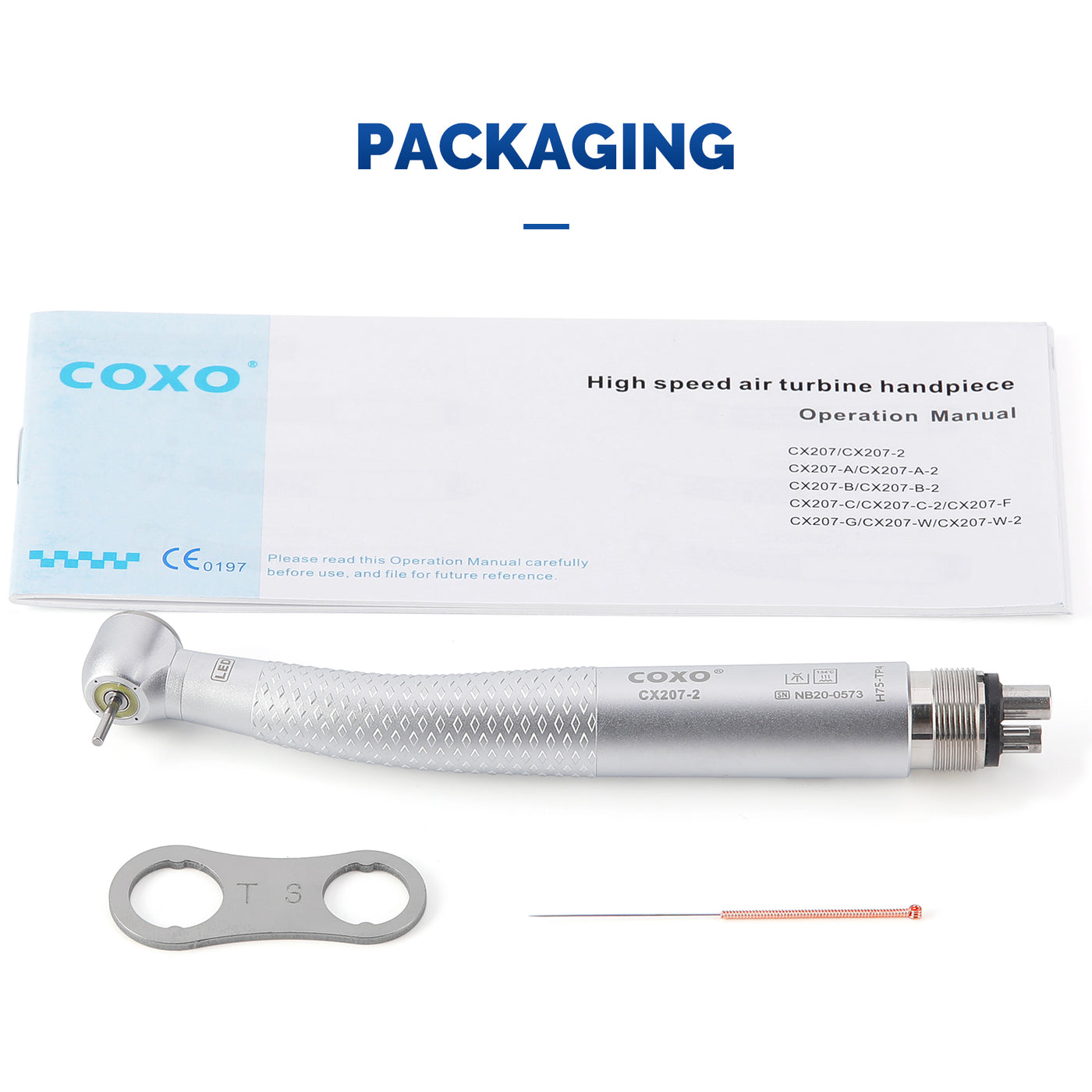 COXO Dental High-Speed Air Turbine Handpieces 4 Holes CX207-2 | JMU ...