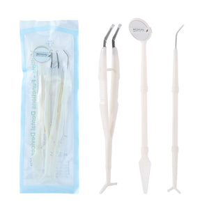 JMU Dental Disposable Dental Examination Instrument Kit Dental Mirror